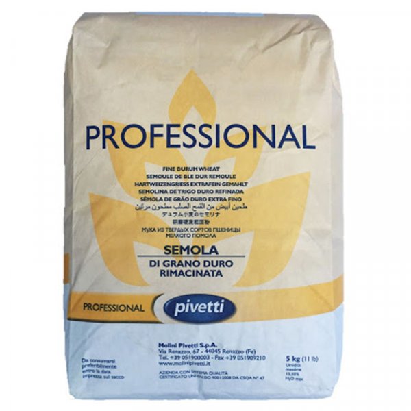 Remilled Durum Wheat Semolina